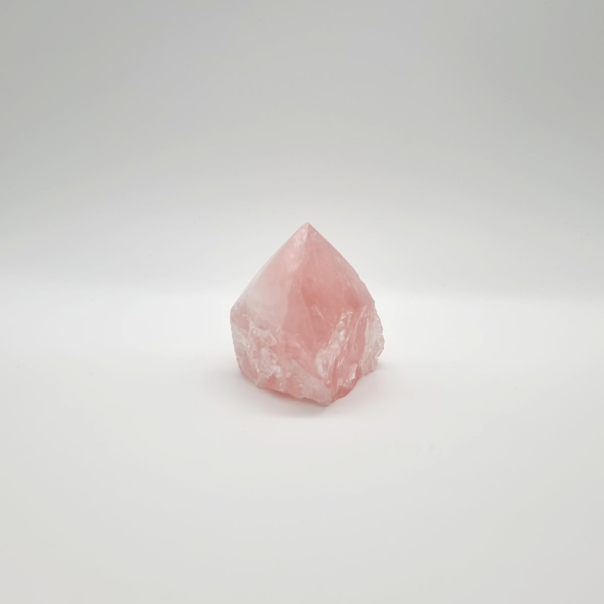 Rose Quartz (A Grade) | Semi-Polished Point | 02 – Crystal Liberty Co
