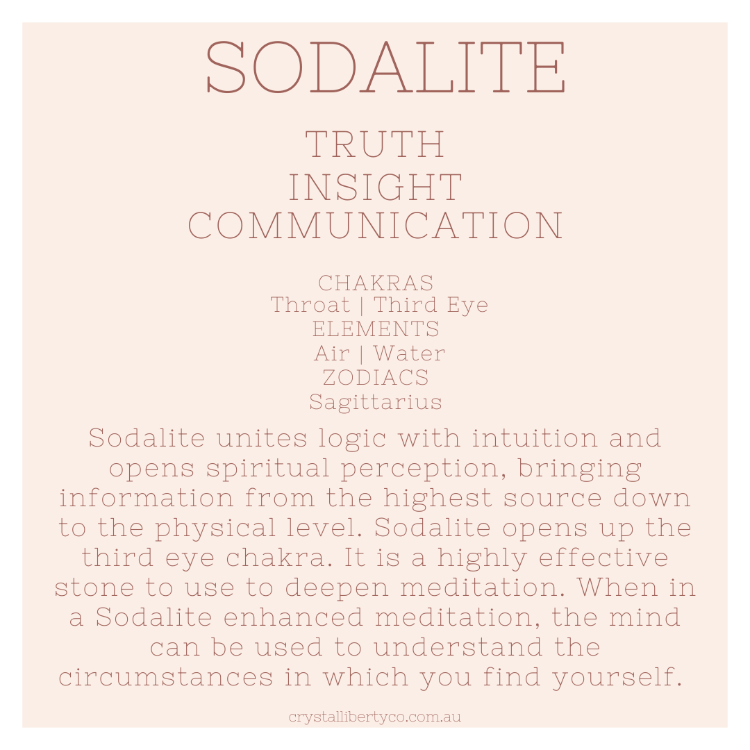 Sodalite | Crystal Code – Crystal Liberty Co